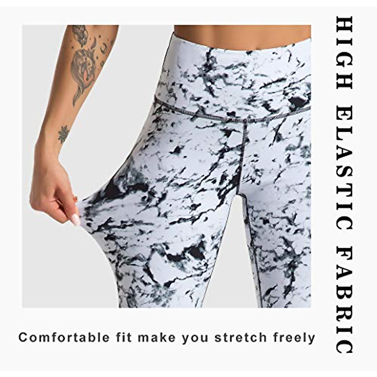Dragon Fit Compression Yoga Pants with Inner Pockets in High Waist Athletic Pants Tummy Control Stretch Workout Yoga Legging