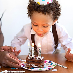 12pcs Cow Candles, Cow Print Cake Topper Birthday Party Candles Cake Decorations Baby Shower Birthday Farm Animal Theme for Girls Boys Party Favor Supplies