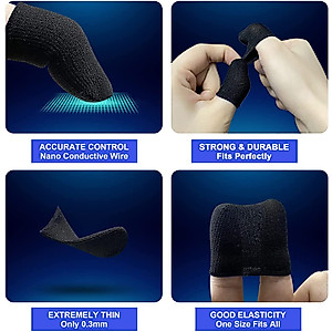 Mikirini Mobile Phone Game Controller with Built-in Battery for PUBG/Call of Duty/Knives out, Cell Phone L2R2 Gaming Triggers for 4.5-6.7" iPhones/Android Phones