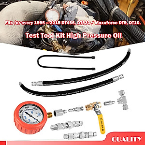 E-cowlboy Hpop Test Tool Kit High Pressure Oil for DT466 DT530 / for International Maxxforce DT9, DT10 1996-2015