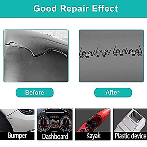 1200PCS Hot Staples 6 Types Plastic Welder Staples with Storage Box,0.6 0.8mm Hot Stapler Staples for Plastic Repair Welder Car Bumpers Dashboards Lamp Holders Kayak DIY Daily Plastics Supplies