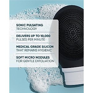 Buttah Skin by Dorion Renaud Buttah Vibe Cleansing Brush with Stand – New & Improved Technology for Deep Cleansing & Gentle Exfoliation - Sonic Pulsating Face Brush - 2-Speed Brush for Men & Women