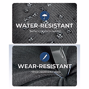 BAGSMART Business Laptop Backpack, Water-Resistant Anti-Theft Slim Durable Laptop Backpack with USB Charging Hole, College Bag Computer Bag, Gifts for Men & Women, Fits 15.6-Inch Notebook, Grey-Green