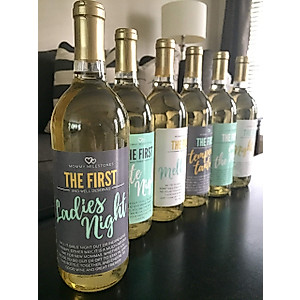 6 Mommy's First Milestone Wine Labels and Stickers, Great Baby Shower and Pregnancy Gift Ideas for Mom To Be, Funny Mom's First Moments After Having New Baby Girl or Boy – By Harper & Ivy Designs