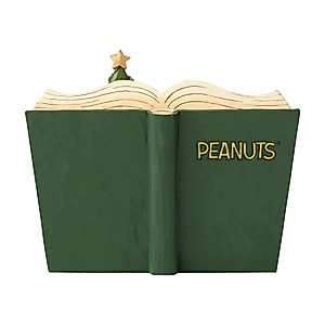 Enesco Jim Shore Peanuts Christmas Storybook Figurine 7.5" Multicolor
