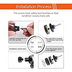 Tshya 270Pack 2inch Sanding Discs Pad Variety Kit for Drill Grinder Rotary Tools Die Grinder Accessories with 1/8"&1/4" Shank Backer Plate, Sanding Pads Includes 36-3000 Grit