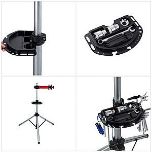 CLISPEED 2pcs Bike Repair Tray Bike Repairing Tool Holder Mechanics Tools Outdoor Bike Parts Bike Repair Stand Bike Maintenance Stand Truing Stand Bike Supplies Component Work Major
