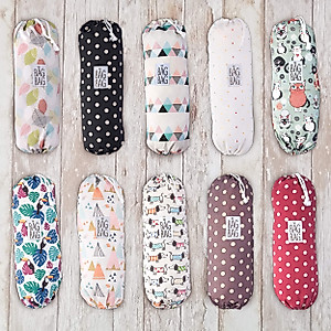 Plastic Bag Holder I Grocery Shopping Bags Carrier I Dispenser I Storage I Organizer. Multiple Designs/Sizes - Dachshund Dwelling, Large