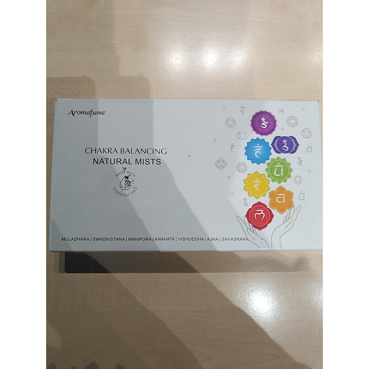 Aromafume 7 Chakra Natural Mist Gift Set 7x 50ml/1.7 fl oz | Aromatherapy Sprays for Meditation, Chakra Balance | Yoga & Reiki Gifts | Essential Oil Spray Set for Solar Plexus, Root Chakra & more