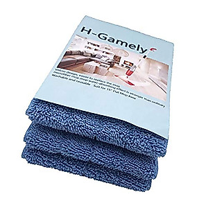 Microfiber Spray Mop Replacement Heads for Wet/Dry Mops Compatible with Bona Floor Care System 3 Pack (Blue)