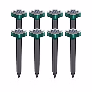 DARUCOT Solar Deer Repellent 8 Pack, Deer Deterrent for Trees, Deer Repellent Devices, Deer Repellent Outdoor for Plants, Deer Repellent for Yard Powerful