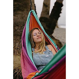 ENO DoubleNest Hammock - Lightweight, Portable, 1 to 2 Person Hammock - for Camping, Hiking, Backpacking, Travel, a Festival, or The Beach - Fade/Seaglass