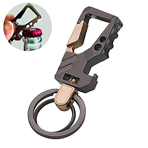 Liangery Heavy Duty Key Chain Bottle Opener with Double Key Rings Beer Opener Style Car Keychain for Men Women