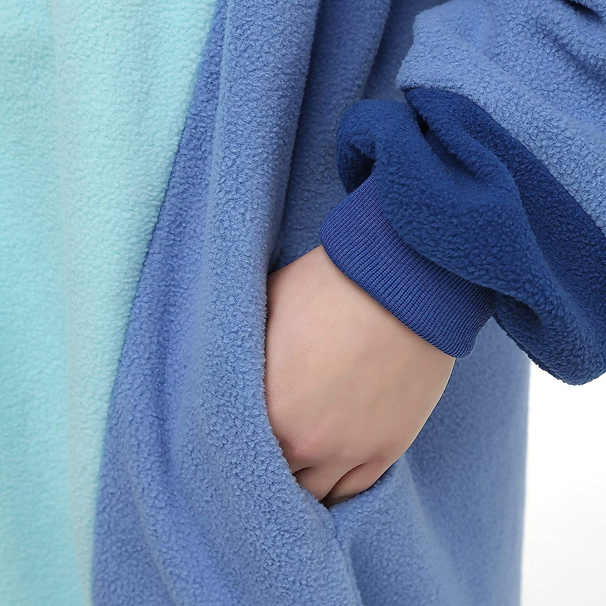 HAPPY LIVES Adult Women Onesie Pajama Halloween Costumes for Adult and Teenagers (Blue Stitch, Small)