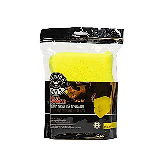 Chemical Guys MIC28902 Workhorse Premium Microfiber Applicator, Yellow