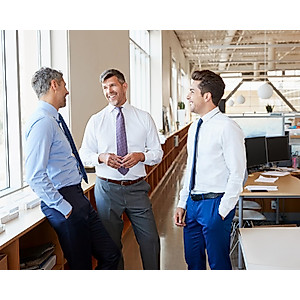 Retreez Wavy Zig Zag Stripe Pattern Woven Men's Tie - Brown
