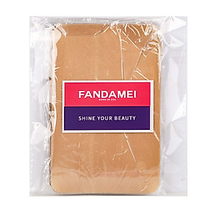 Fandamei 4 pieces Light Brown Stocking Wig Caps Stretchy Nylon Wig Caps for Women