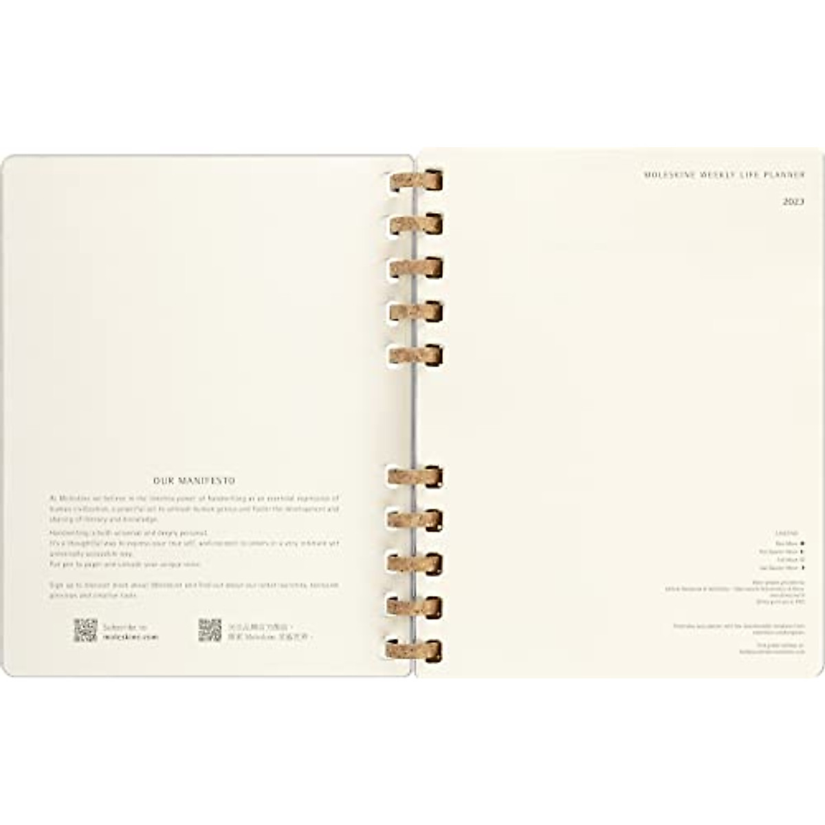 Moleskine Spiral 12 Month 2023 Solar Year Planner, Hard Cover, XXL (8.25" X 11.75"), Smoke