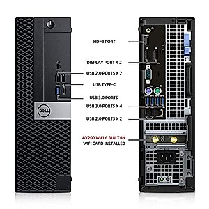 Dell OptiPlex 7050 Desktop Computers PC,Intel Core i7-6700 3.4GHz,16GB Ram 512GB M.2 NVMe SSD+2TB HDD,Intel AX200 Built-in WiFi 6,Bluetooth 5.2, HDMI,Refurbished Computer,Windows 10 Pro (Renewed)