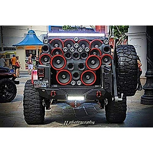 Massive Audio F4 - Flare Horn Pro Audio for Cars and DJ Compression Drivers, 45 x 45, 2 Inch Bolt On | Sold Individually