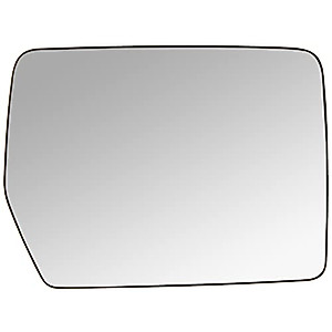 Fit System 30194 Passenger Side Heated Mirror Glass w/Backing Plate, Ford F150, Lincoln Mark LT, 6 13/16" x 9 1/8" x 10 1/2" (w/o Blind Spot)