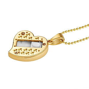 GARRULAX USB Flash Drive, Diamond Heart 8GB / 16GB / 32GB USB2.0 Waterproof USB Memory Stick Date Storage Pendrive Thumb Drives (32GB, Gold Heart)
