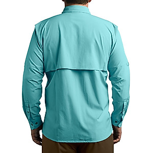 Whitewater Lightweight Moisture Wicking Long Sleeve Fishing Shirt with UPF 50 (XX-Large, Lagoon)