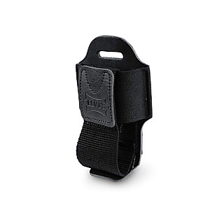 Levy's Leathers Wireless Transmitter Bodypack Holder; Black Leather (MM14-BLK)
