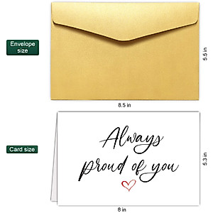 Chenive Graduation Card, Congratulations on Grad Card, Encouragement Card, Well Done Card, New Job Card, Always Proud of You Card
