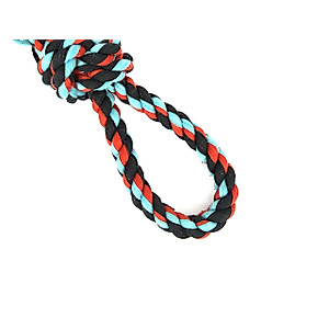 AARON LEATHER GOODS VENDIMIA ESTILO Dog Chew Toys, Heavy Duty Dental Dog Rope Toys Kit for Small - Medium Dogs,2 Knots Indestructible Dog Toys, Cotton Puppy Teething Chew Tug Toy