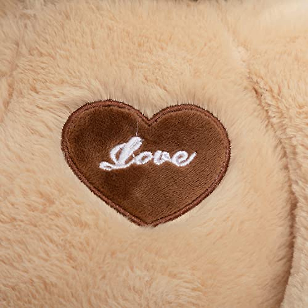 iBonny Teddy Bear Stuffed Animals Super Soft and Sweet Love Plush Bear Toy 32" Tan