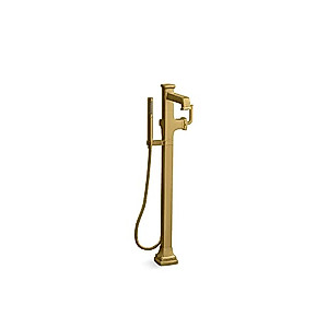 KOHLER T27408-4-2MB RIFF® FREESTANDING FLOOR-MOUNT BATH FAUCET TRIM, Vibrant Brushed Moderne Brass