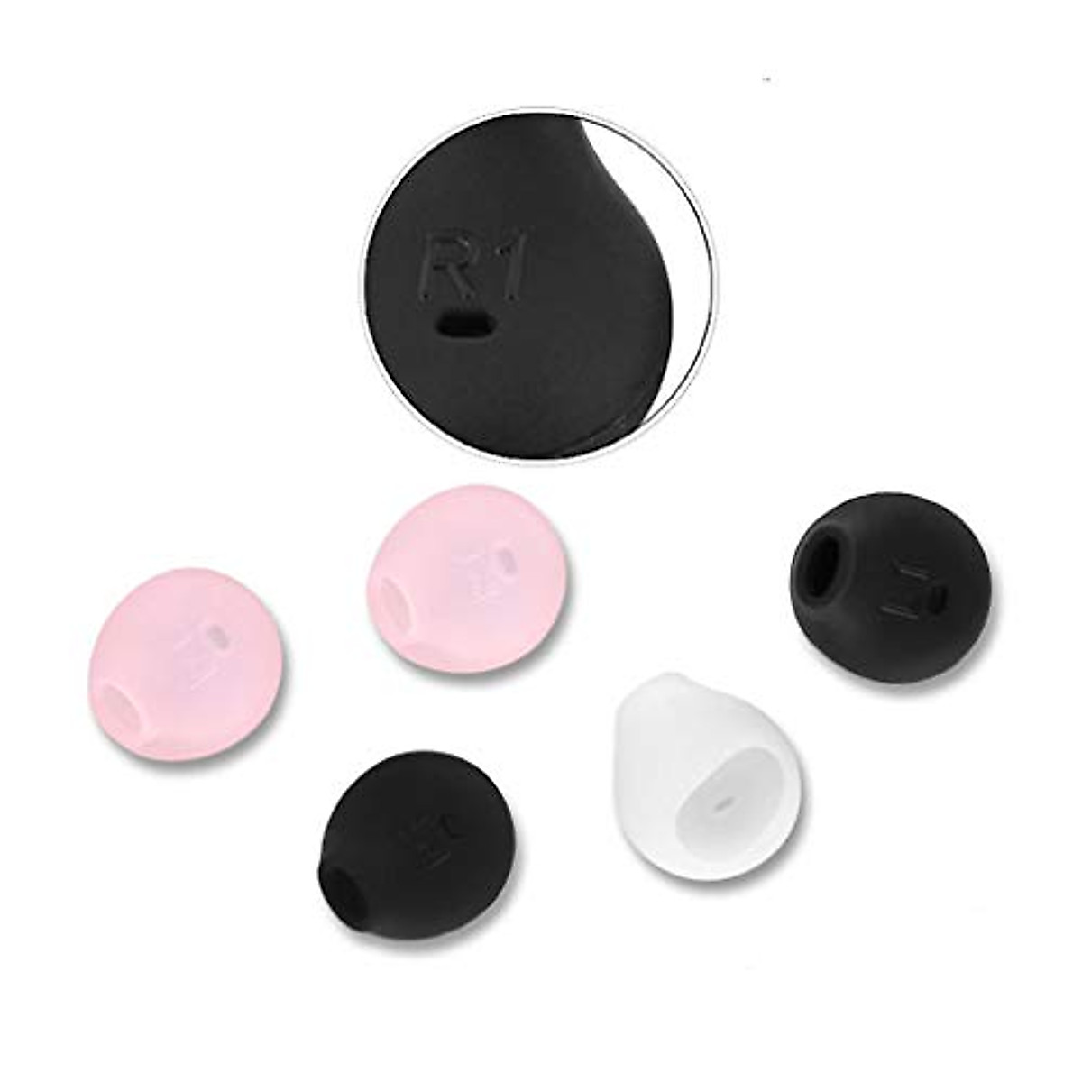 Sara-u 10pcs/lot Soft Silicone Ear Pads Eartips, Compatible for Sony WI-SP500, for Samsung S7 S6 Edge 9200 Level U in-Ear Headphones Earphone