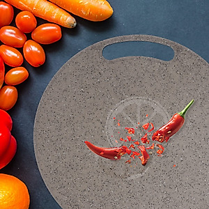 Angoily Sink Cutting Board Chopping Block Fruit Chopping Board Plastic Round Cutting Board Marble Imitation Cutting Board for Restaurant Kitchen Over Sink Cutting Board