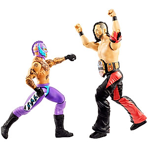 WWE Rey Mysterio vs Shinsuke Nakamura Battle Pack Series #62 with Two 6-inch Articulated Action Figures & Ring Gear