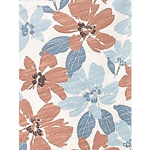 Simple Joys by Carter's Girls' Short-Sleeve Shirts and Tops, Pack of 3, Brown Dots/Denim/White Floral, 7