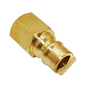 DOZYANT 3/8 Inch Natural Gas Quick Connect Fittings，LP Gas Propane Hose Quick Disconnect Kit, 100% Solid Brass