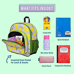 Wildkin 12 Inch Backpack, Lilac Lemonade, 12"