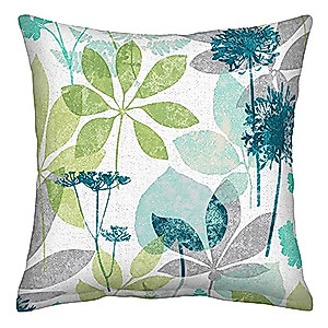 Honeycomb Indoor/Outdoor Mia Breeze Square Toss Pillow: Recycled Fiberfill, Weather Resistant, Reversible, Comfortable and Stylish Pack of 2, 17" Pillows for Patio Furniture