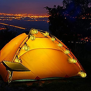 Solar Powered String Lights - Decorative Indoor and Outdoor Solar Power Fairy LED Light String - Bright Waterproof Outside Christmas Lights for Garden, Patio, Porch, Backyard, Bistro