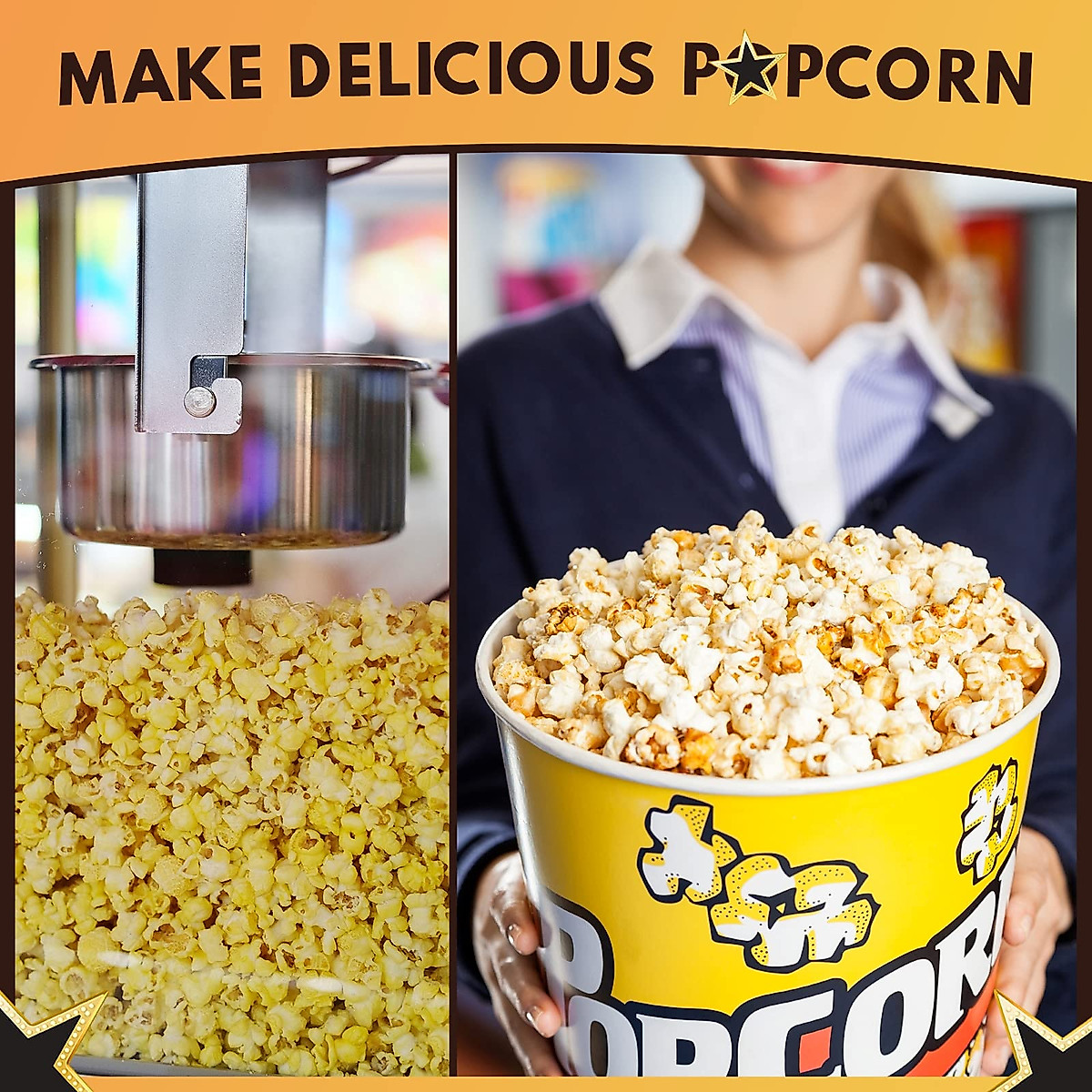 Ultimate Movie Theater Popcorn Kit - Flavacol Salt (35 oz) & Golden Barrel Butter Flavored Coconut Oil (32 oz) - Real Theatre Ingredients, No Dairy, Gluten Free/Vegan, Non-GMO, Kosher