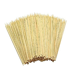 Hysagtek 400 Pcs Wood Skewers 6 Inch Bamboo Skewers Fruit Skewers Chocolate Fountain Sticks Fondue Sticks for Appetizer, BBQ, Cocktail, Kabob, Chocolate Fountain, Barbecue, Party
