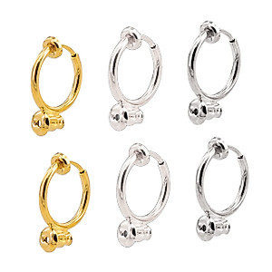 EXCEART 36 Pcs Cuff Earrings Ear Rings Earrings for Unpierced Ears Ear Cuff Piercing Wrap Earrings Ear Cuff Gold Earrings Backs for Studs Silver Ear Cuffs Ear Clips Metal Accessories