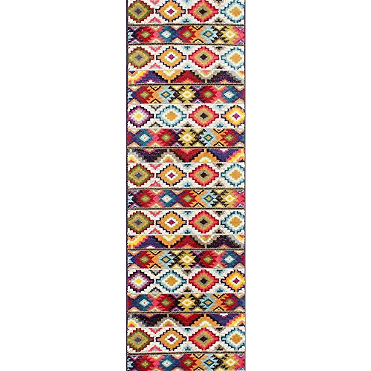 nuLOOM Lizmar Retro Runner Rug, 2' 5" x 8', Multi