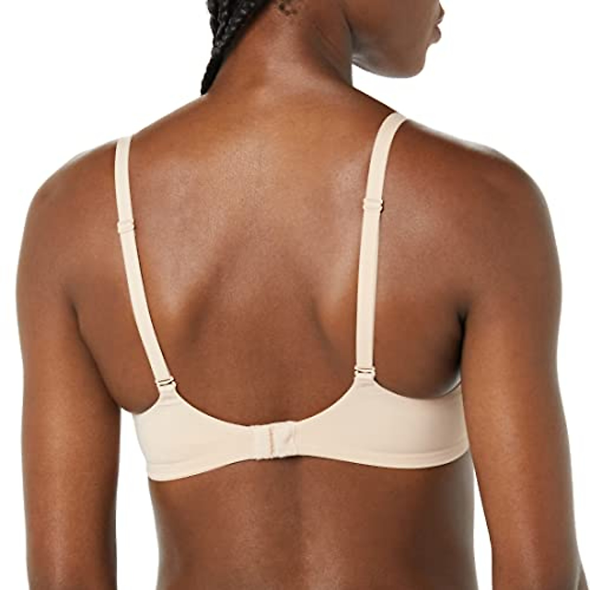 Amazon Essentials Women's Wireless Lightly Lined Bra, Pack of 2, Black/Soft Petal, 40B