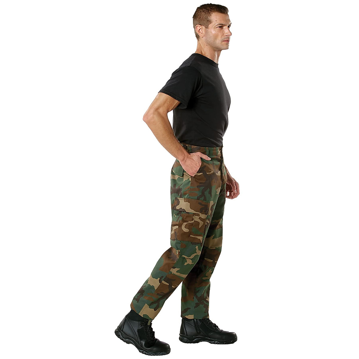 Rothco Tactical BDU Pants (US, Alpha, Small, Regular, Long, Woodland Camo)