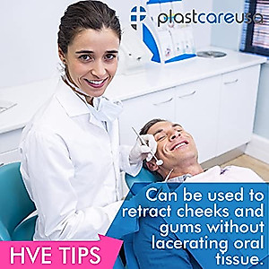 High Volume Evacuator HVE Tips - 1000 HVE Suction Tips Dental Disposable - Vented Evacuation Aspirator Tips with Smooth Edges (Rainbow Assorted - 10 Bags of 100) by PlastCare USA