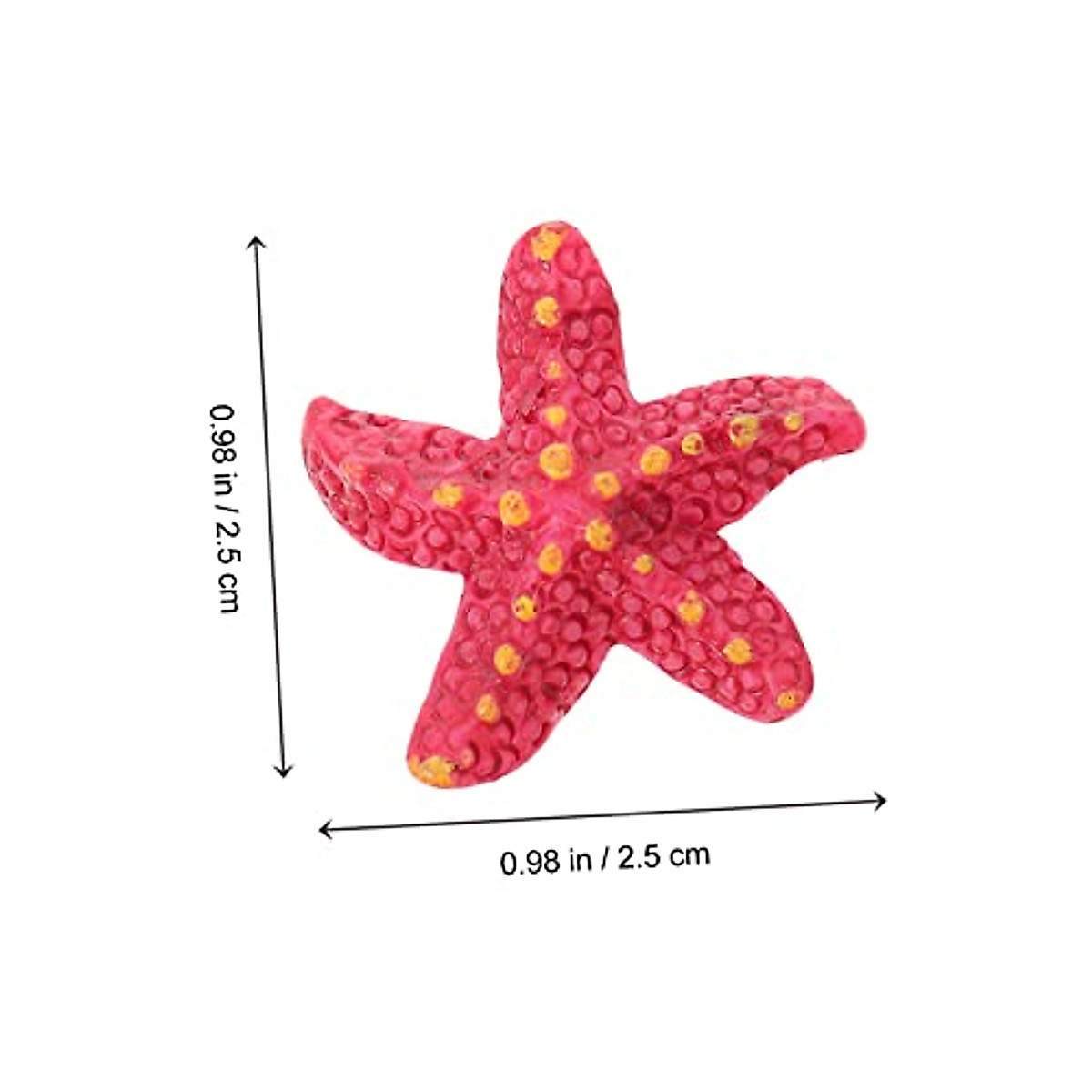 Garneck 10pcs Aquarium Pet Ornament Fish Tank Ornament Bonsai Ocean Animal Wedding Table Decor Mini Sea Stars Crafts Dining Table Decor Miniature Sea Stars Decoration Resin Statuette Beach