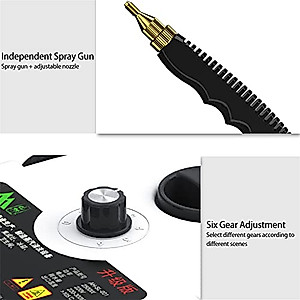 EDYYDS High Pressure Steam Cleaner, 2500W Handheld High Temp Fast Heating Portable Cleaning Machine, for Home Use Grout Tile Car Detailing Kitchen Bathroom with 3 Brush Heads