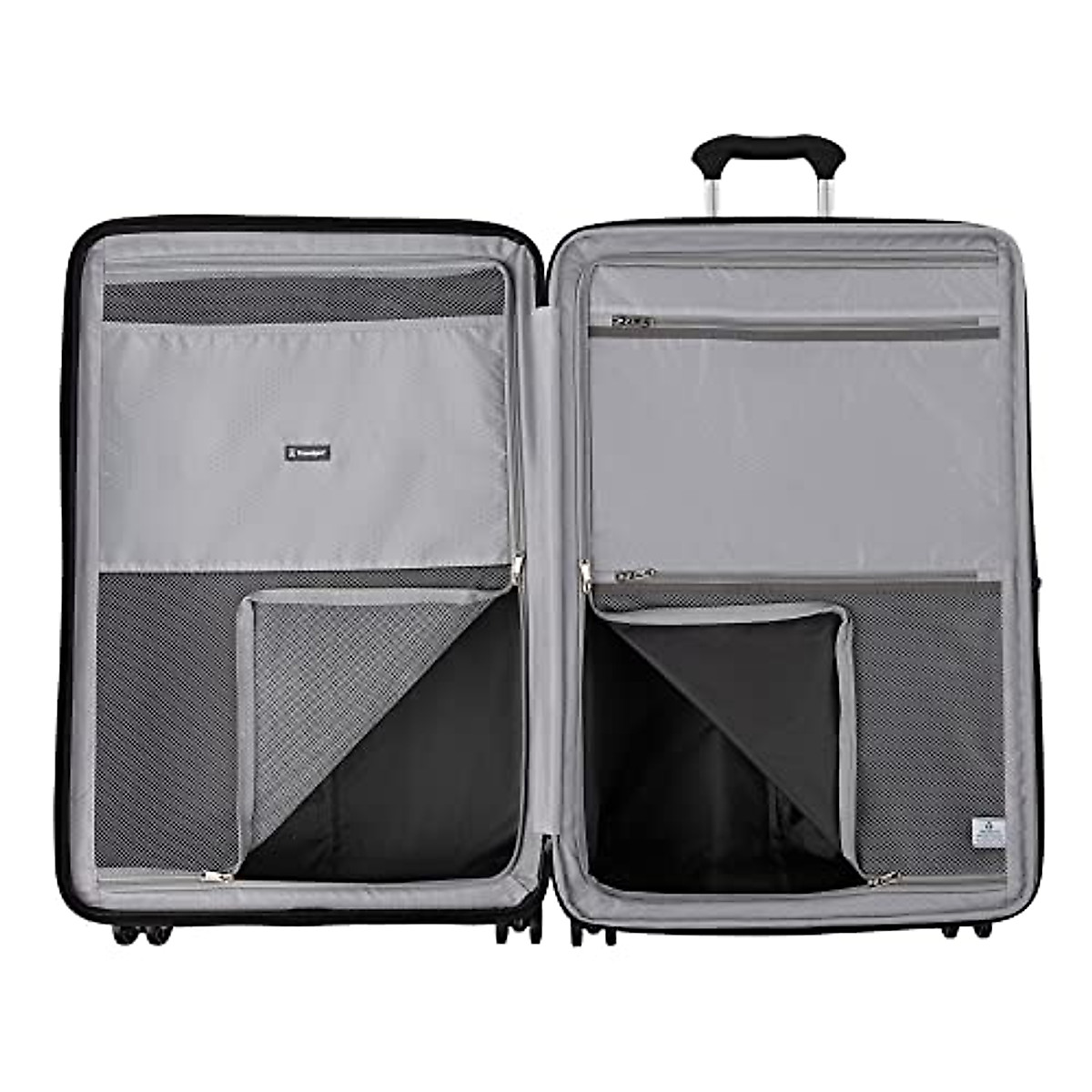 Travelpro Maxlite Air Hardside Expandable Checked Luggage, 8 Spinner Wheels, Lightweight Hard Shell Polycarbonate Suitcase, Metallic Silver, Checked Large 28-Inch